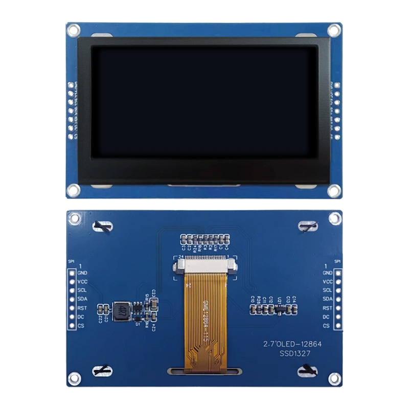 2.7 Inch Green OLED Screen 128*64 Resolution IIC/SPI Interface SSD1327 ...
