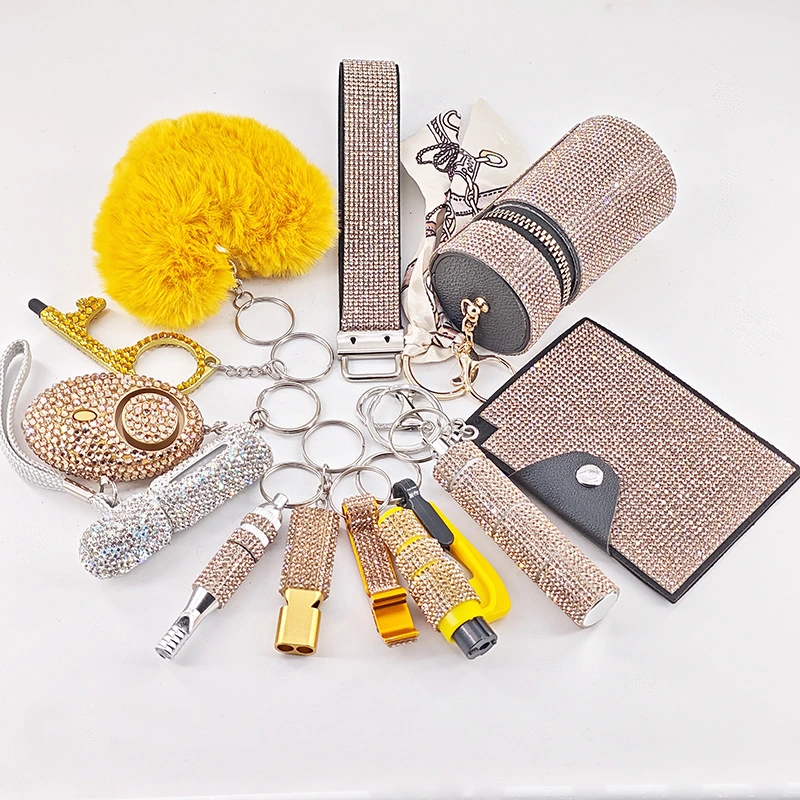 Wholesale multi-functional 12-piece diamond-encrusted self-defense suit.