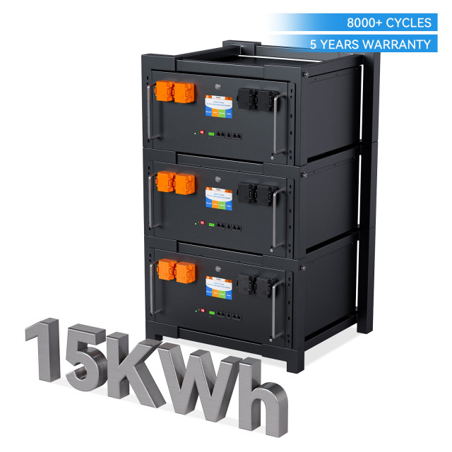 15kwh 51.2V 48V Rack Mounted Battery Solar System Energy Storage CAN ...