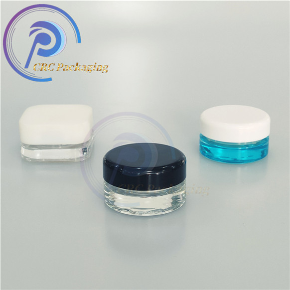 Hemp Packaging 5g Clear Glass Jar 5ml Child Resistant Cap/Child ...