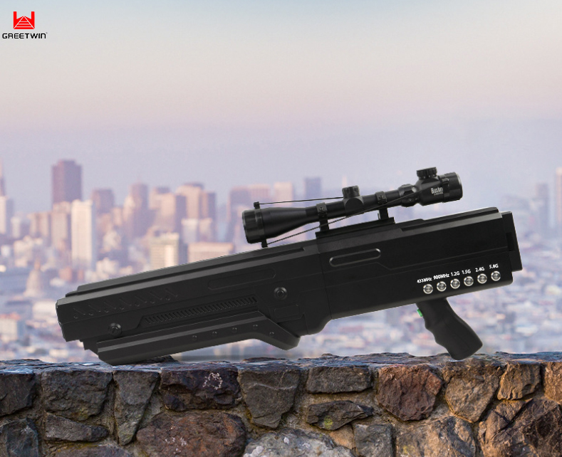Portable 1.5KM long range anti drone gun anti uav system