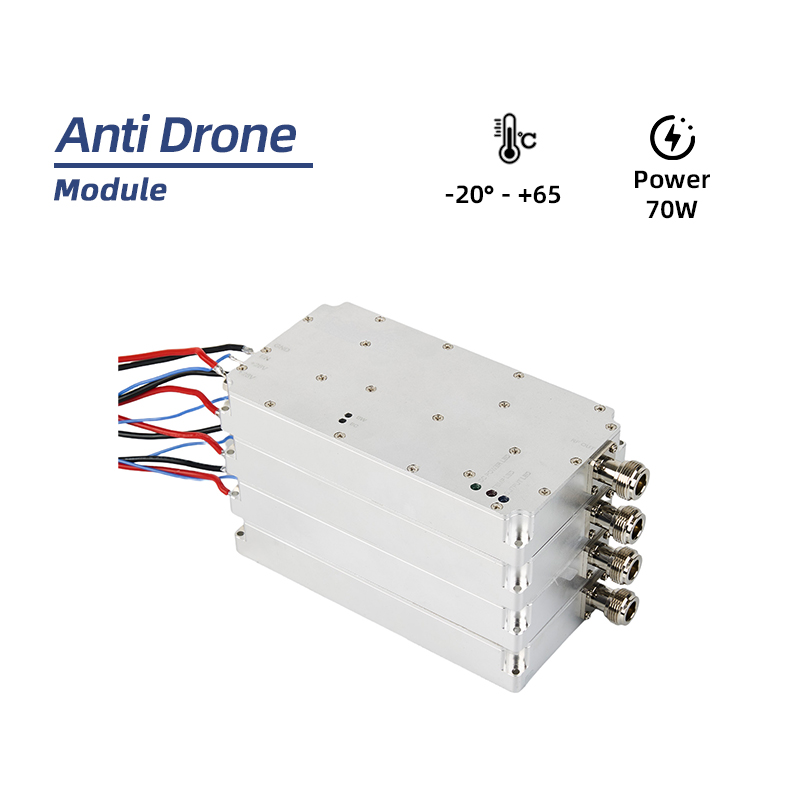 GaN 4000-4200MHz RF Anti Drone Module 70W RF FPV UAV Jammer Module