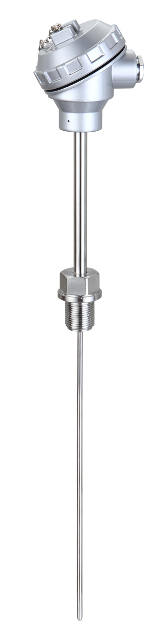 Sensor with fixed threading