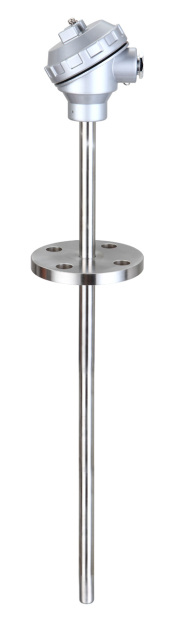 Sensor with fixed flange