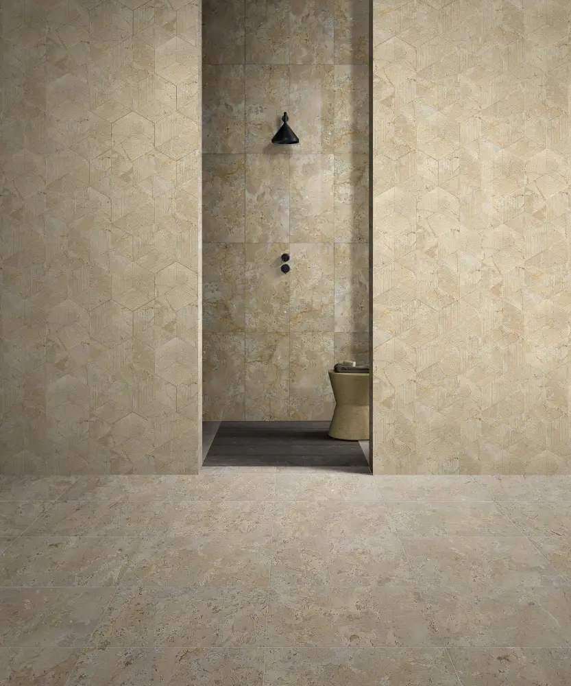 12x24 Gold Honed Marble Tile | Matte Non-Slip Stone for Floor & Wall
