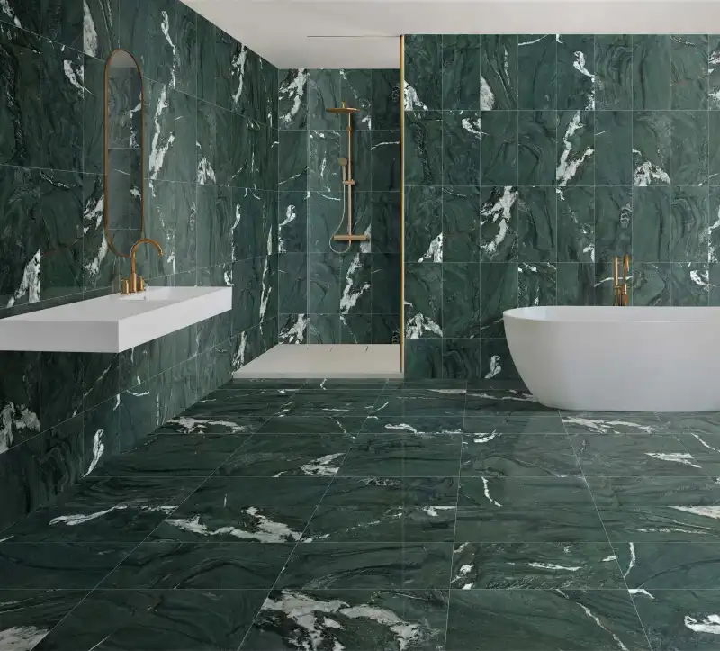 12*24 green natural marble, natural stone, genuine marble, real marble ...