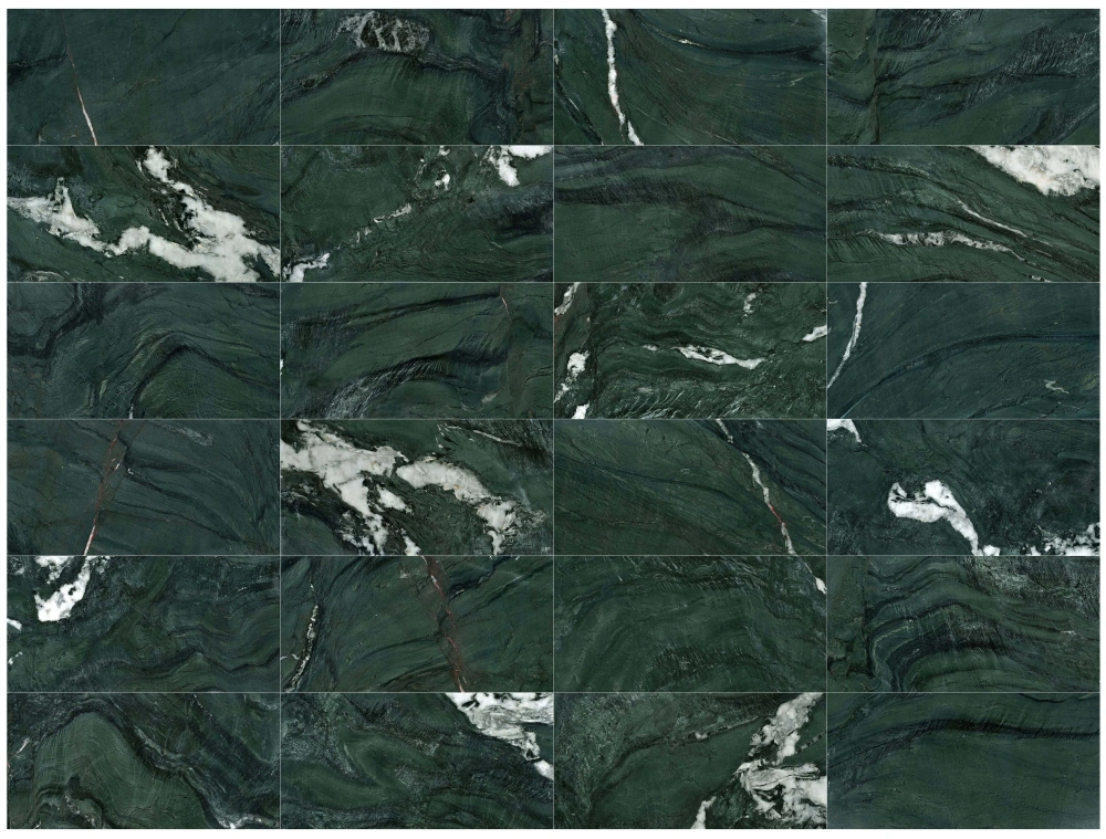 Green Marble Floor and Wall Tiles 12"x24" | Polished Natural Stone | USA