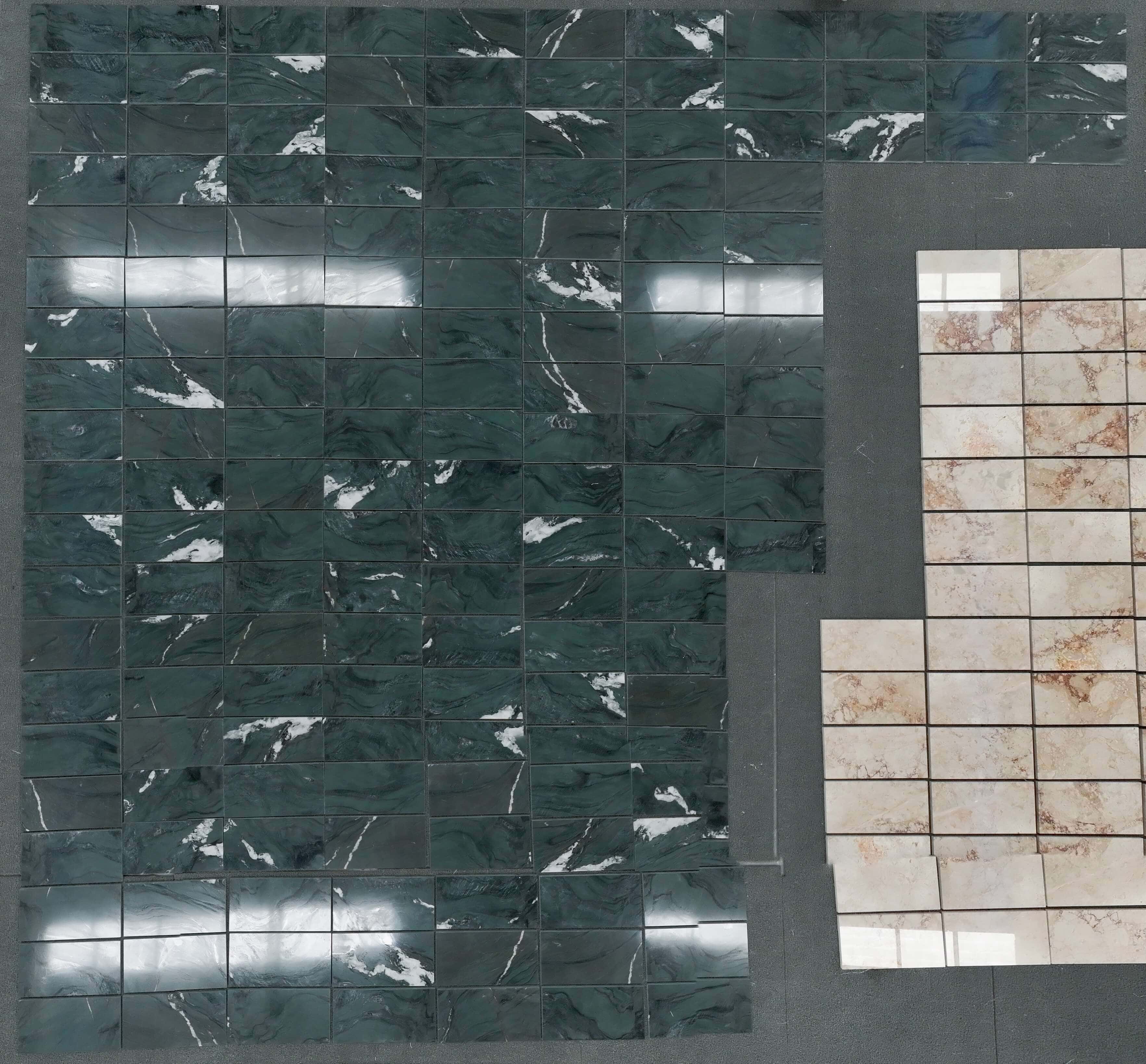 Green Marble Floor and Wall Tiles 12"x24" | Polished Natural Stone | USA