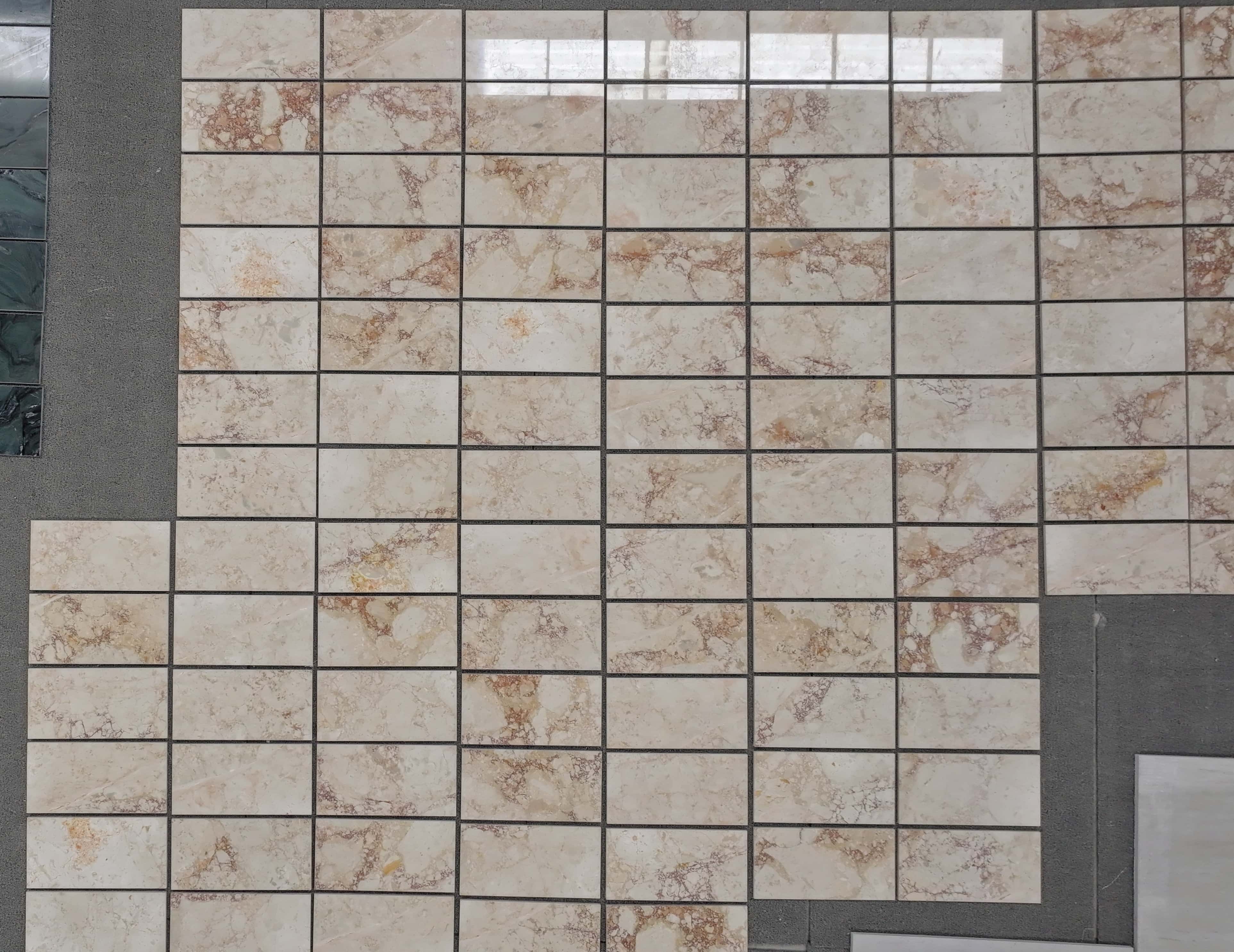 Pink Marble Floor and Wall Tiles 12"x24" | Polished Pink Breccia Stone ...