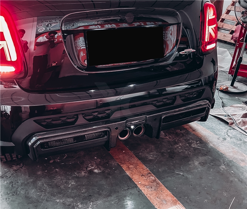 2022-2023 MINI F56 JCW Duell AG Design Style Rear Diffuser Carbon Fiber