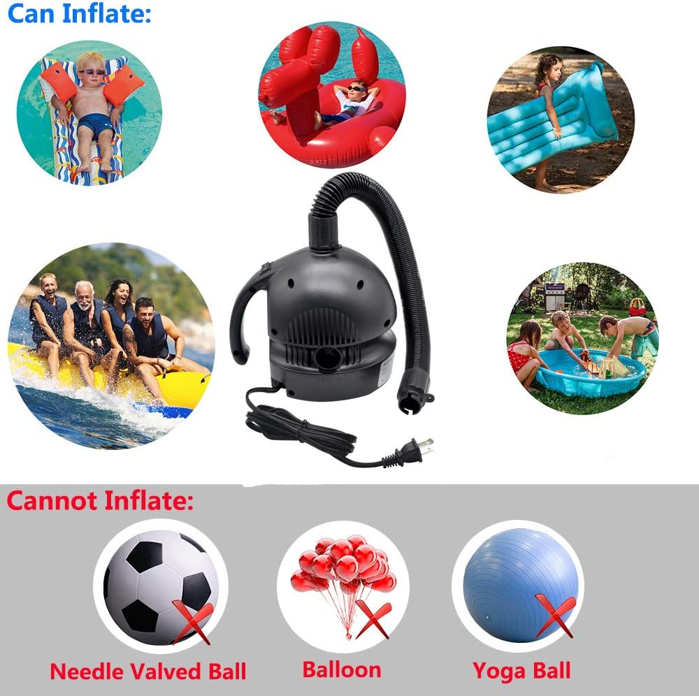 800W Electric Air Pump | High Power Inflator/Deflator for Inflatables