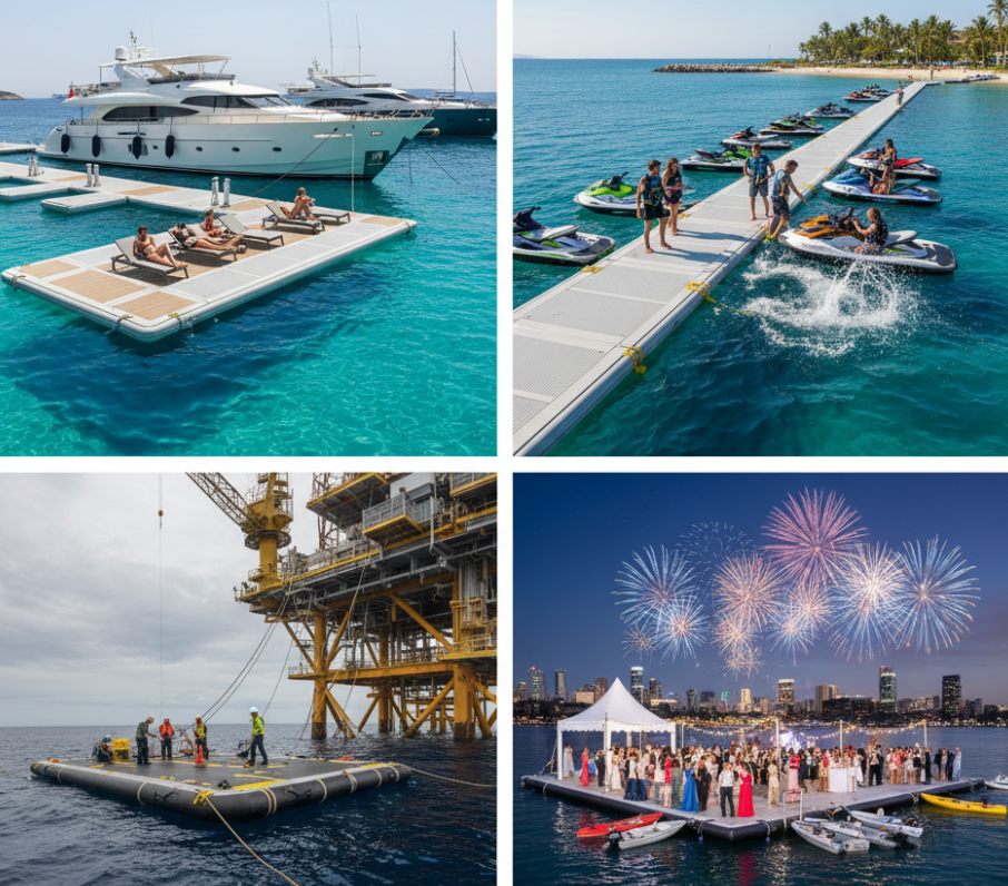 Why Large Inflatable Docks Are in High Demand for Commercial Projects