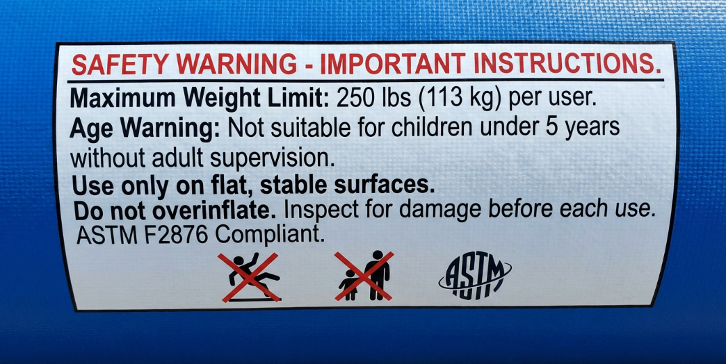Inflatable Gymnastics Mat Safety Standards: Importing from China to US