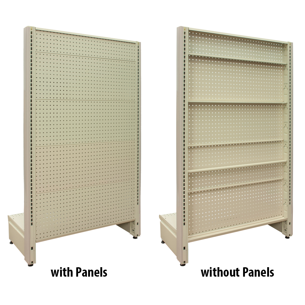 Pegboard End Gondola Shelving | End Cap Display Rack Manufacturer ...