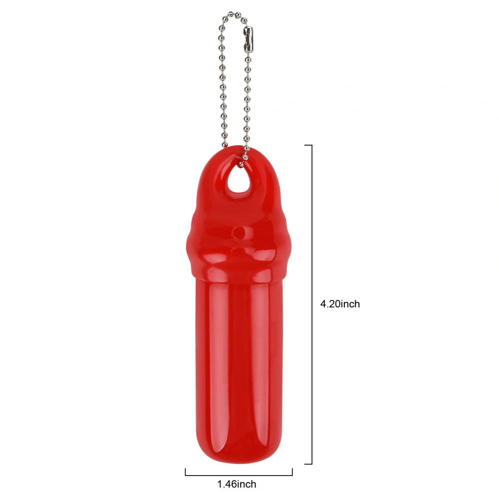Floating Promotional Keytainer With Beaded Ball Chain