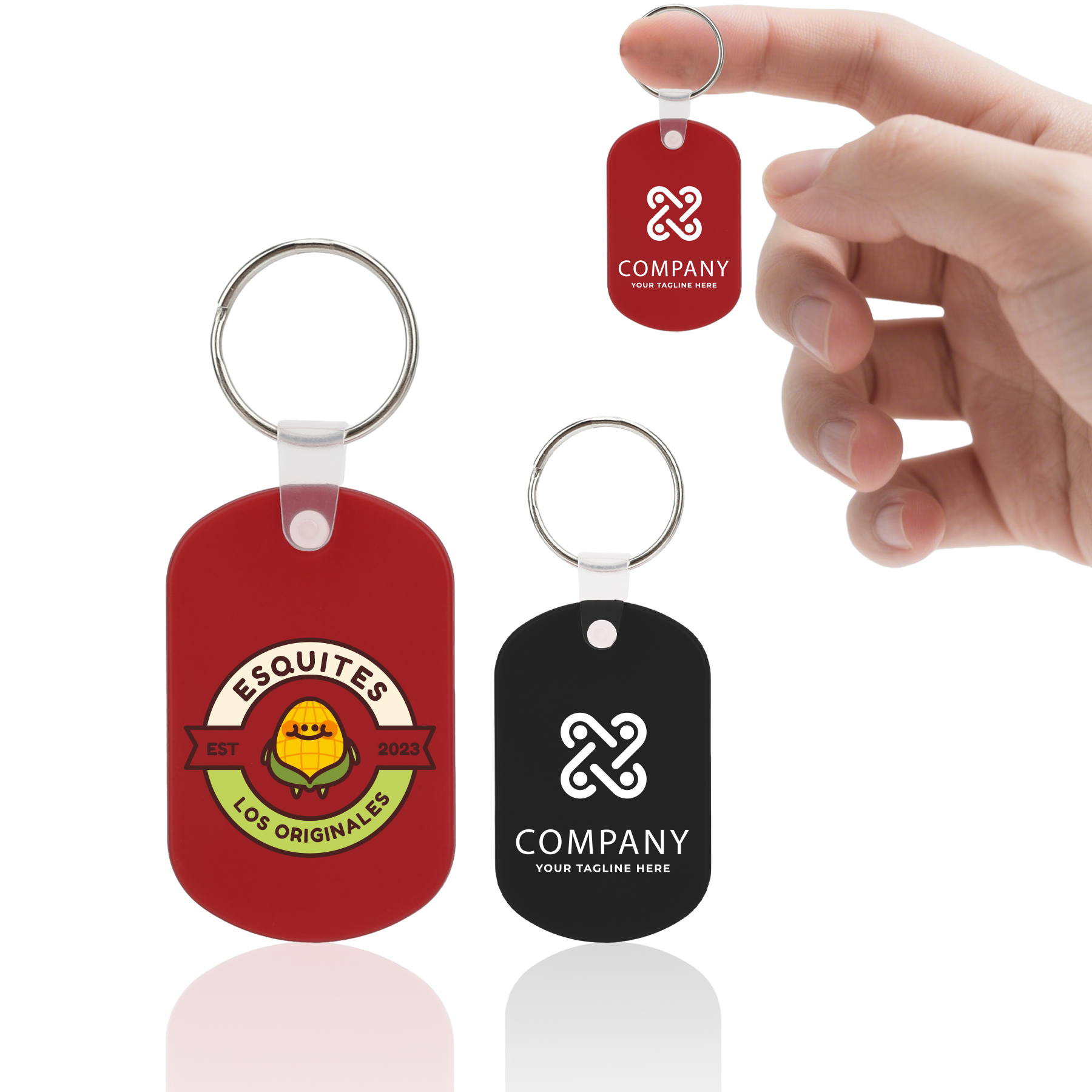 Oval PVC Key Tag