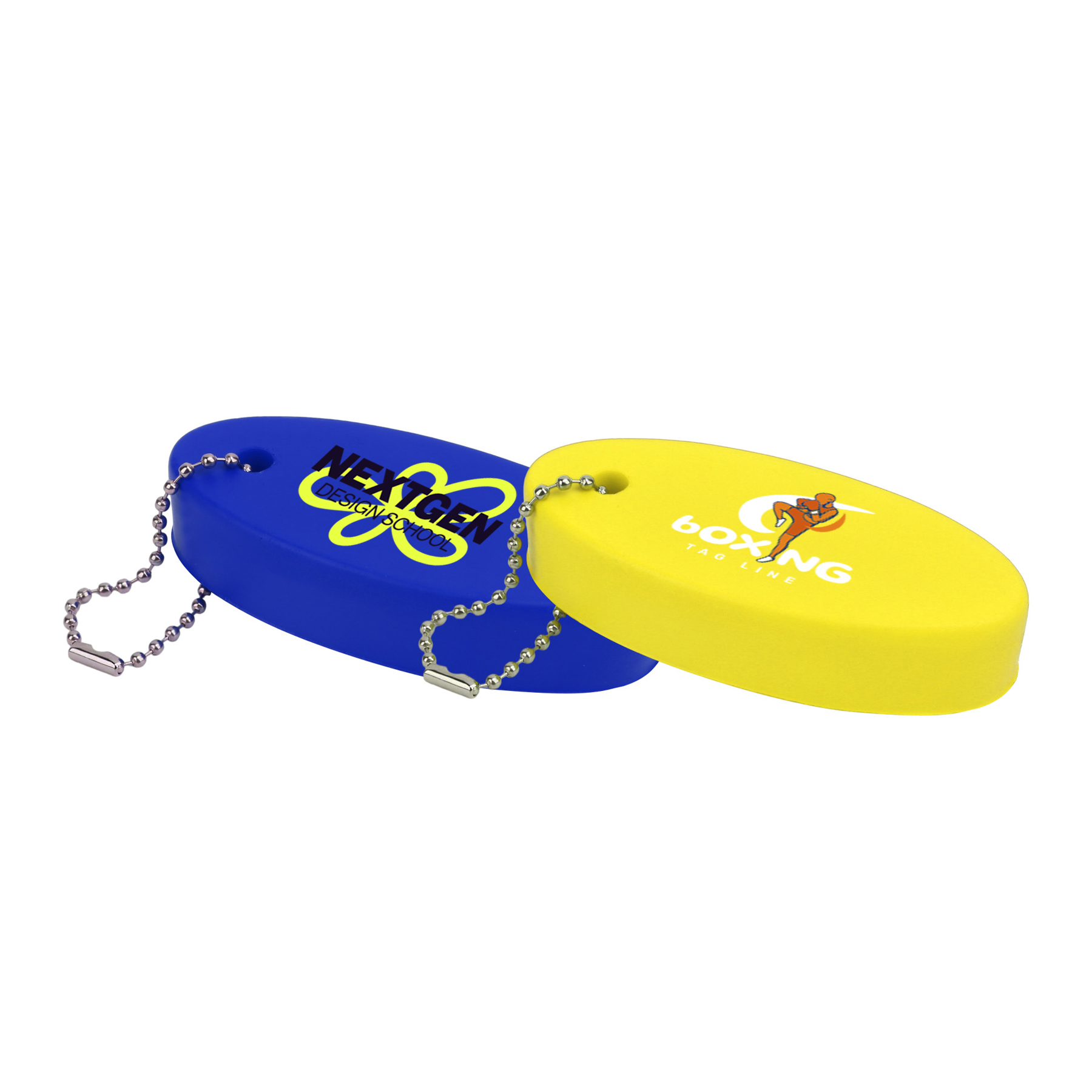PU Foam Floating Key Fob (Oval Design)
