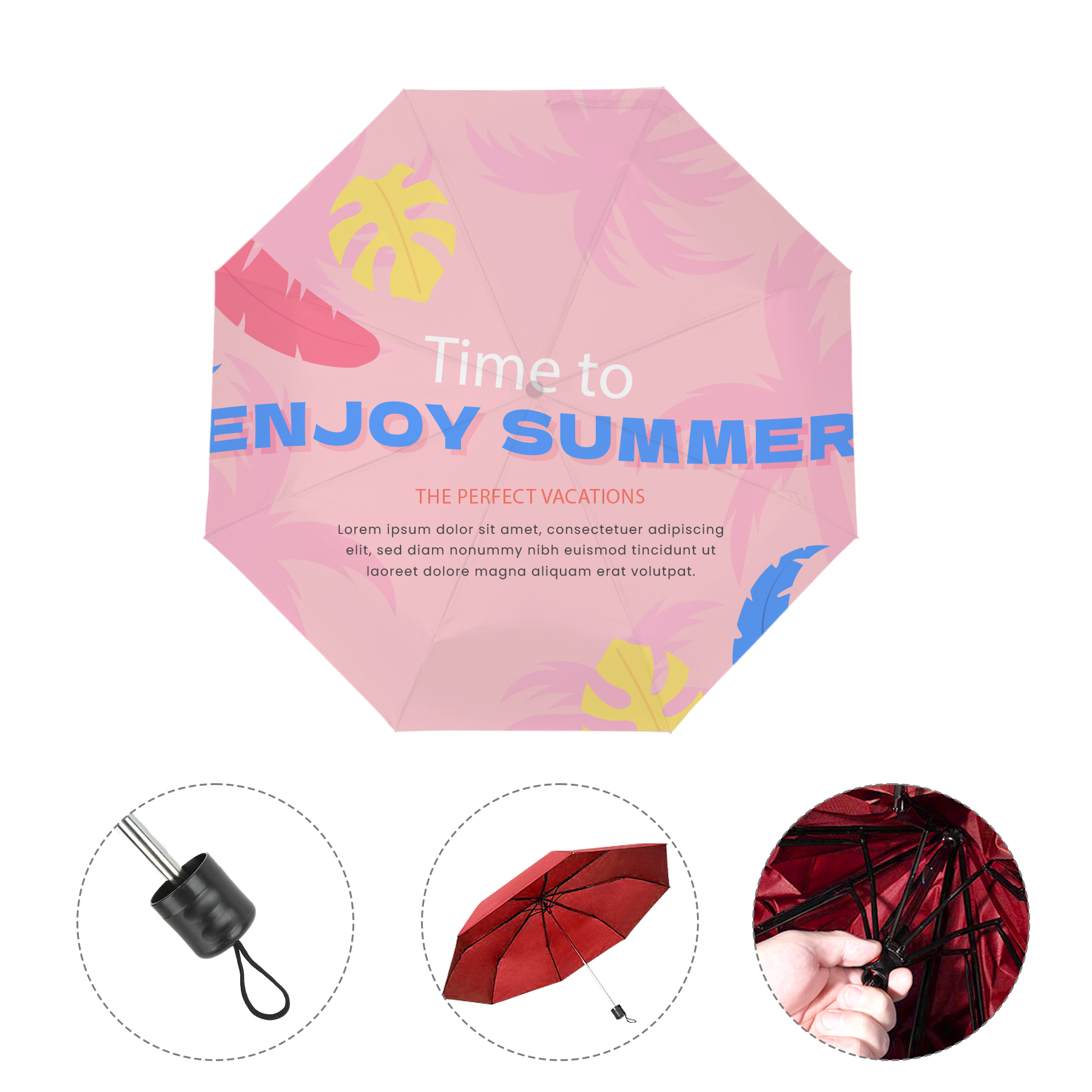 Extended Coverage Folding Umbrella (42 Arc Size)
