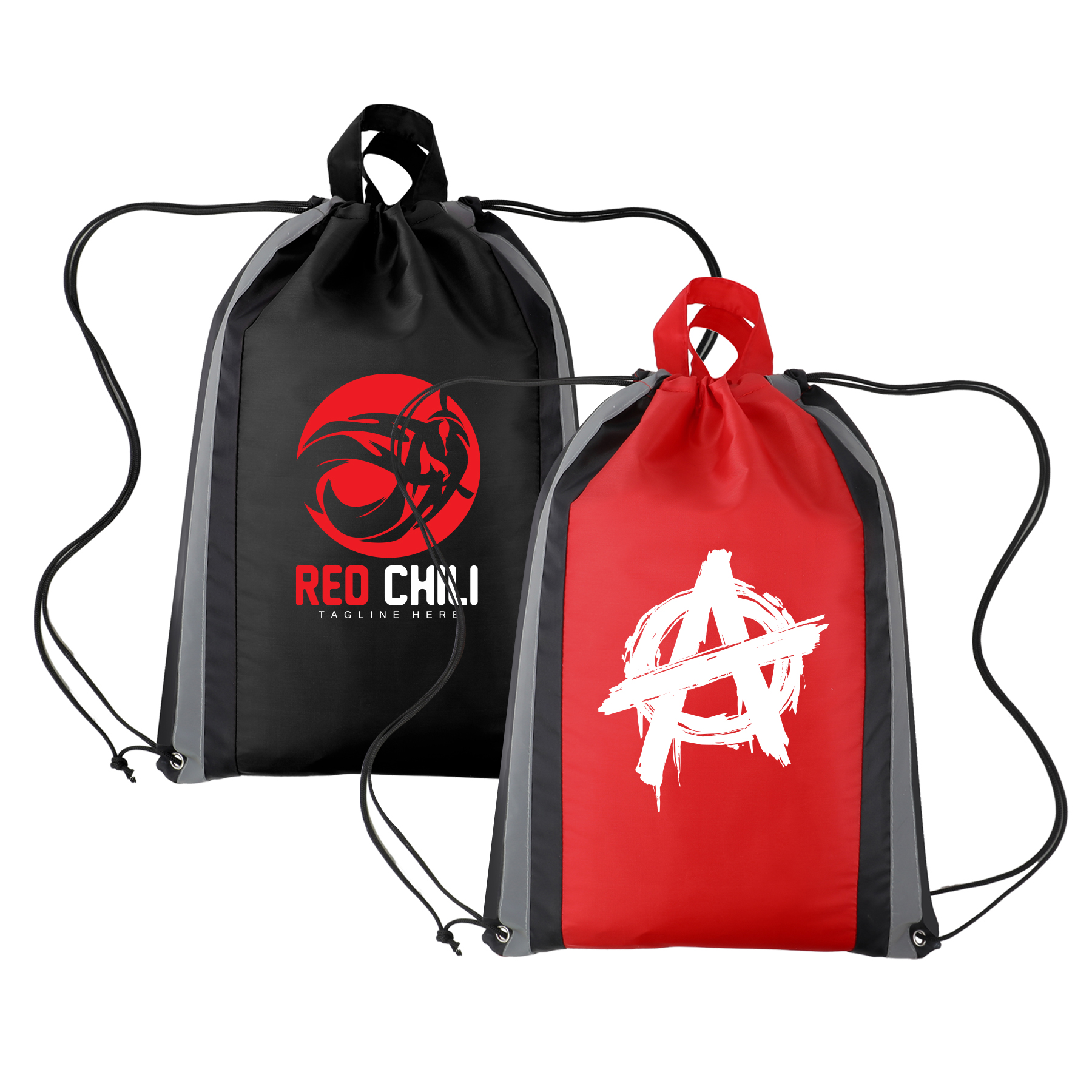 Reflective Safety Drawstring Bag