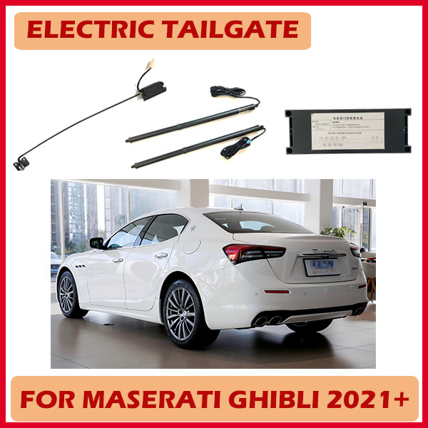 Slow steady quiet foot kick induction Maserati Ghibli hands free ...