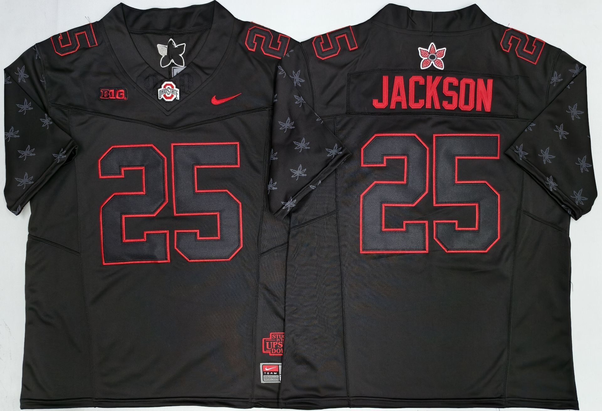 Men's NCAA Ohio State Buckeyes #25 Bo Jackson 2026 Stranger Things ...