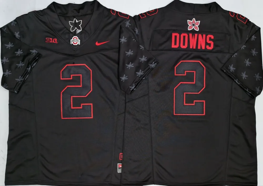 Men's NCAA Ole Miss Rebels #2 Jaxson Dart 2026 Stranger Things College ...