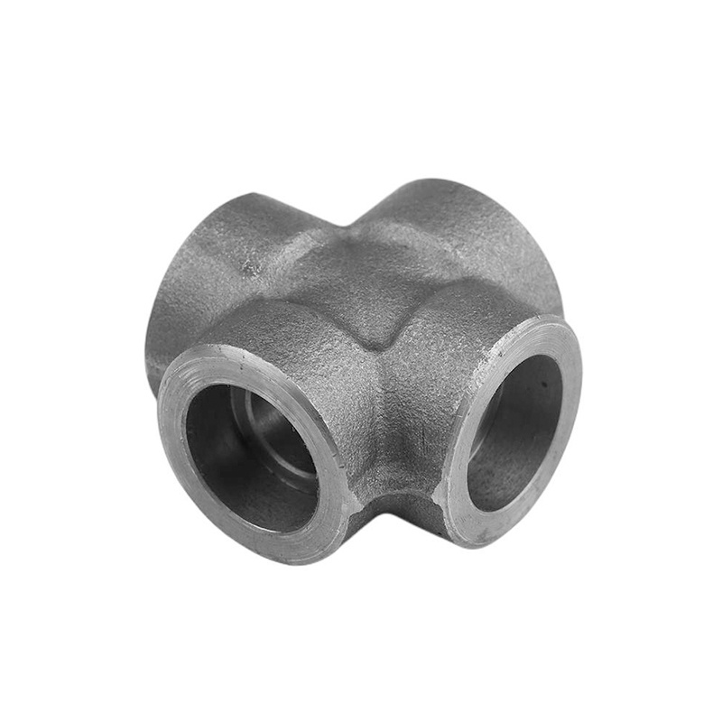 Carbon Steel Socket Gross-Way Fitting | High Pressure Forged Cross ...