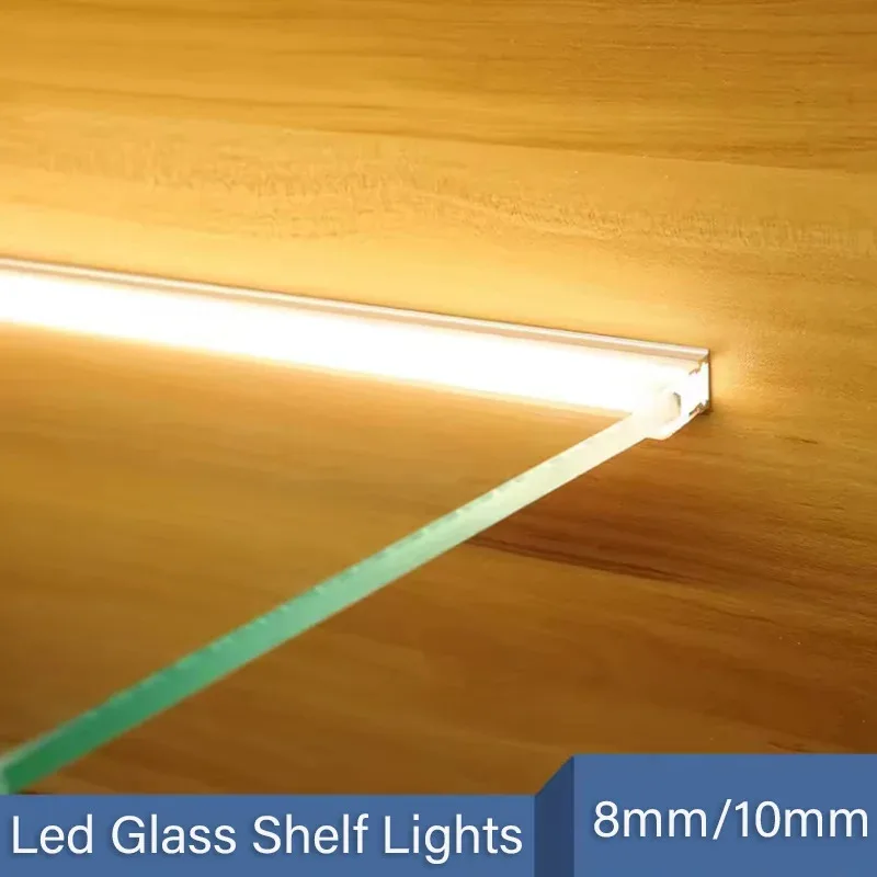 Recessed Aluminum Profile For 8mm 10mm Glass Cabinet Aluminum Led ...
