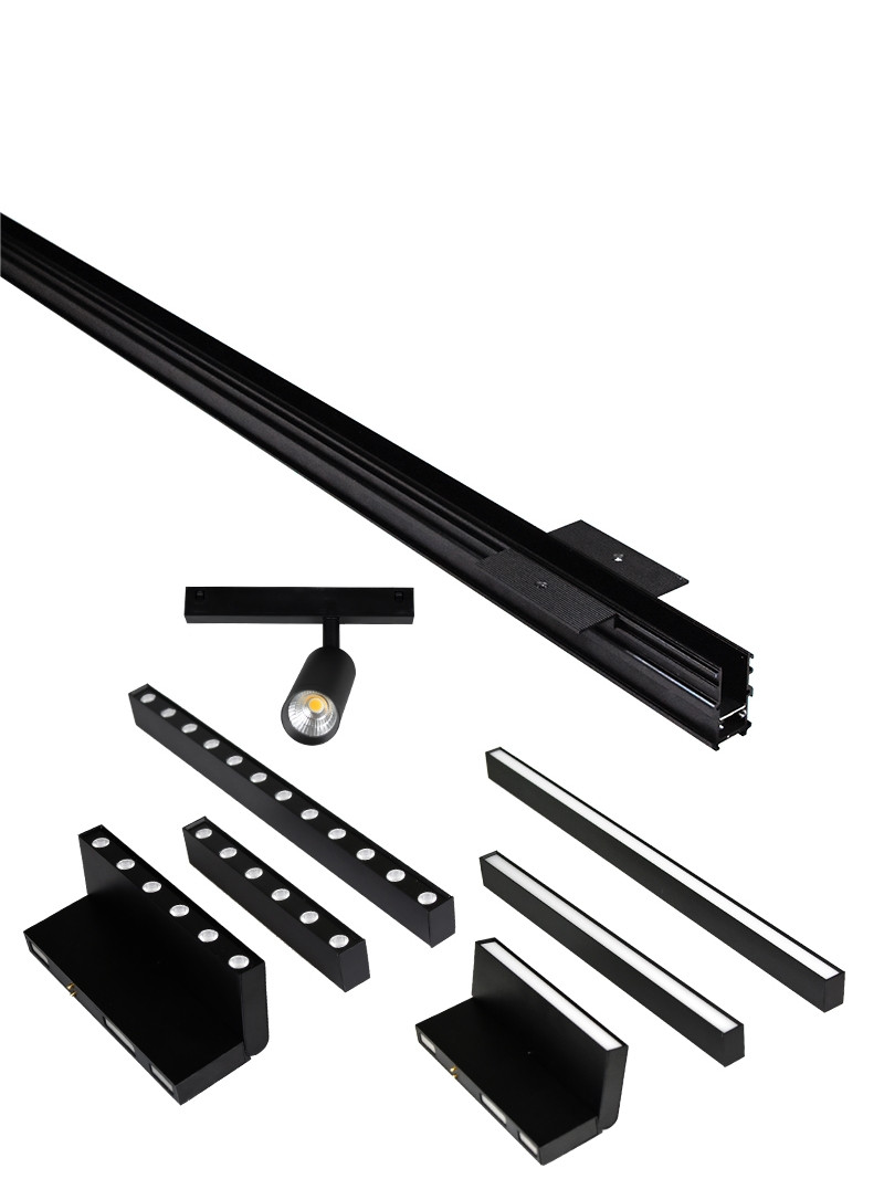 customized 16mm series bottom line magnetic track rail
