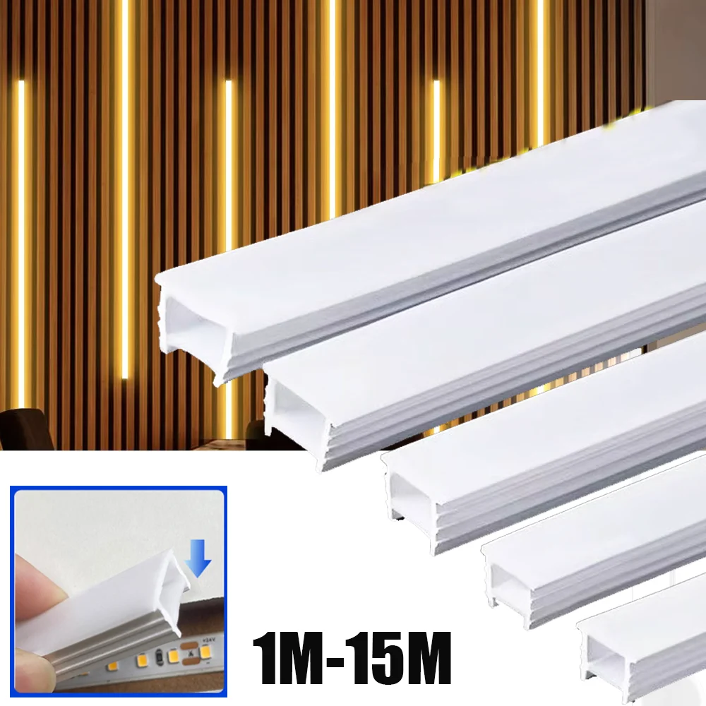DIY Recessed LED Neon Tube Silicone Gel Covering Flexible Embedded Soft ...