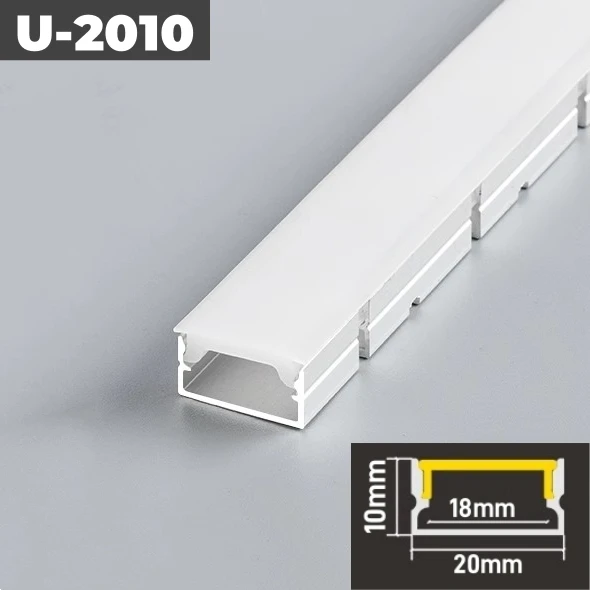Curved U/YW-Style LED Aluminum Profile Recessed Bendable Aluminum ...