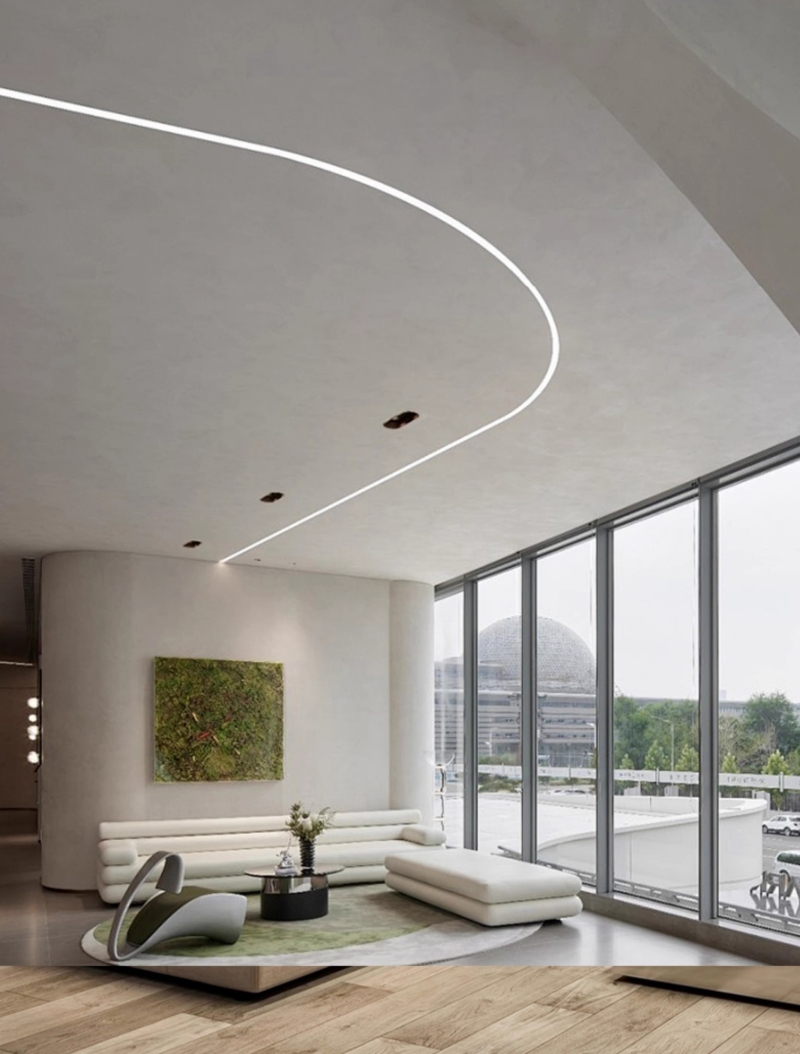 Curved U/YW-Style LED Aluminum Profile Recessed Bendable Aluminum ...
