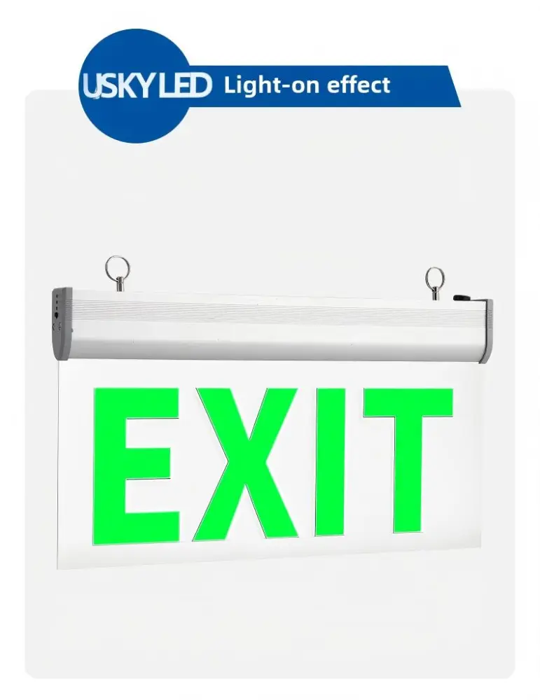 Safety Exit Indicator Light Led Self Luminous Fire Emergency Evacuation ...