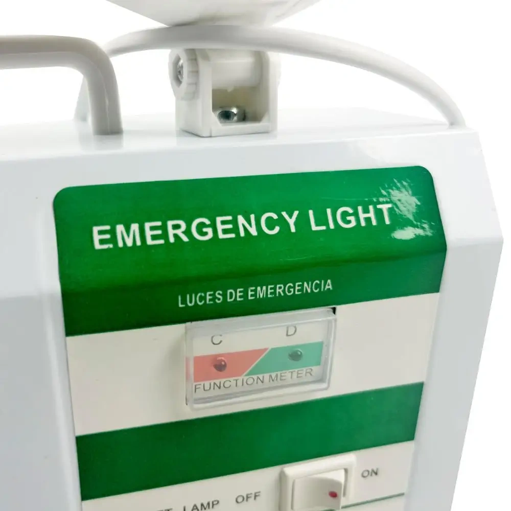 Emergency Light Rechargeable lamp Double Head Exit Left Right Control ...