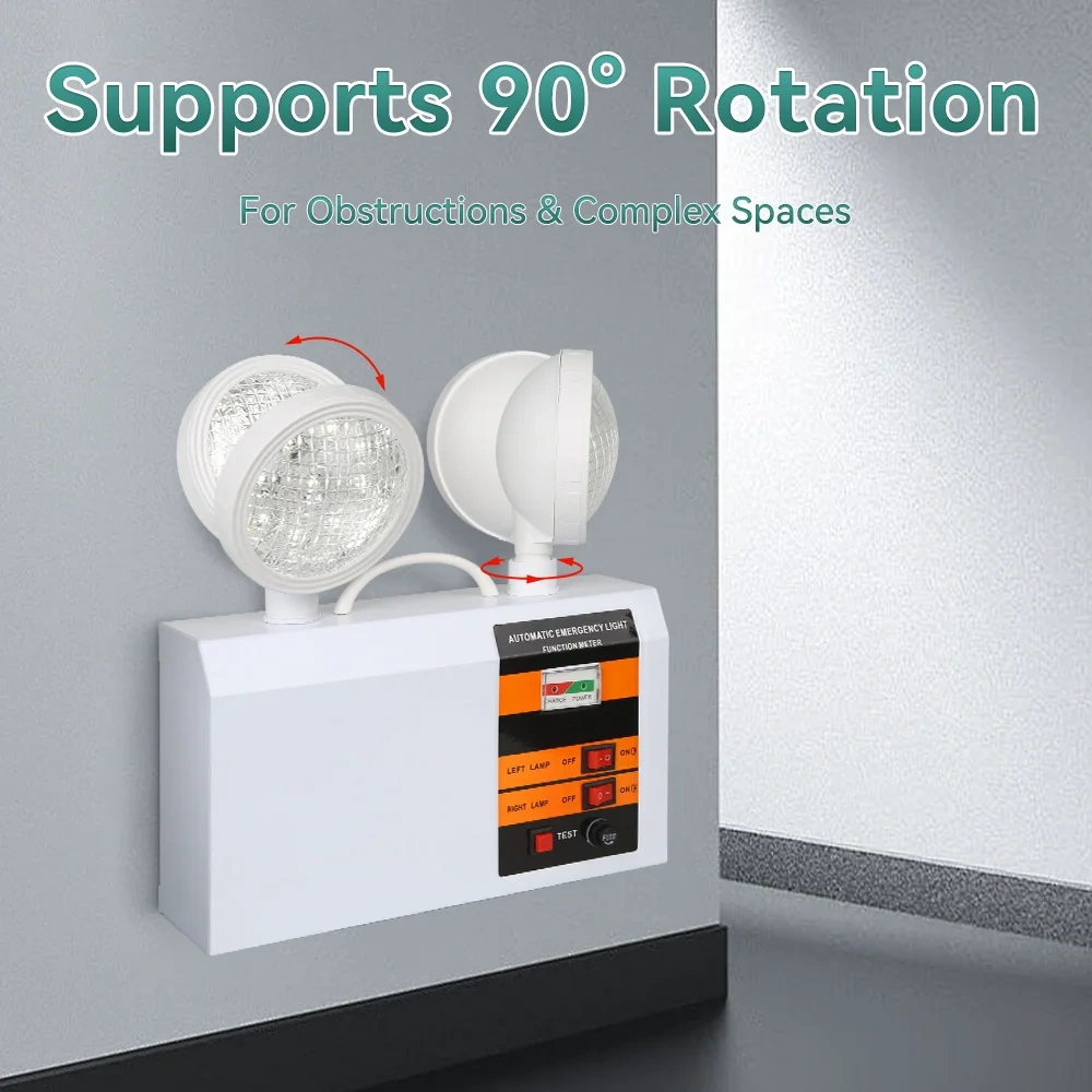 Fire Emergency Light LED Dual Head Emergency Lighting Corridor Safety ...