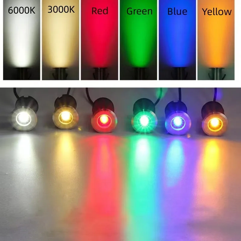 IP68 Waterproof LED Swimming pool Fountains Pond Underwater Light 1W 3W ...