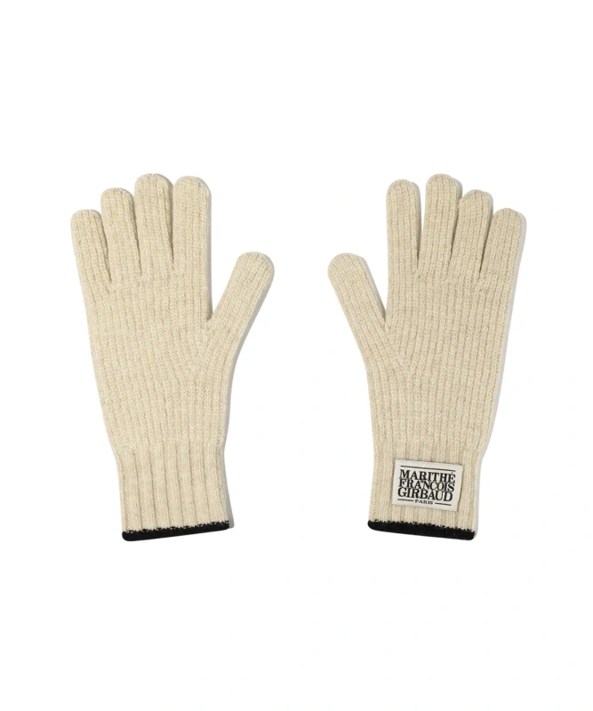 MARITHE--CLASSIC LOGO GLOVE beige