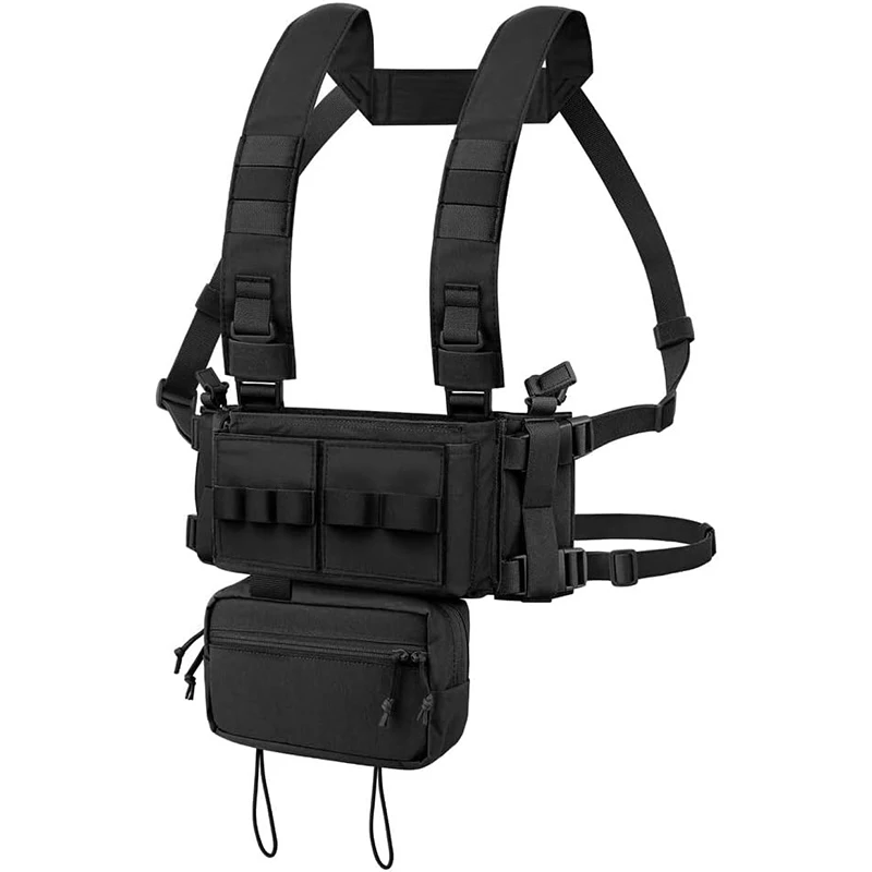 Tactical Micro Chest Rig with Pouches Tactical Chest Rig Vest Bag for ...