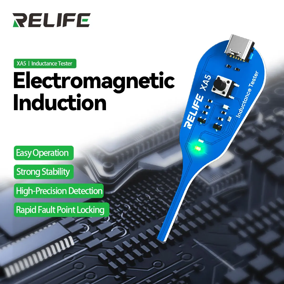 Relife XA5 Motherboard Coil Tester Inductor Detector Tool for PC Repair ...