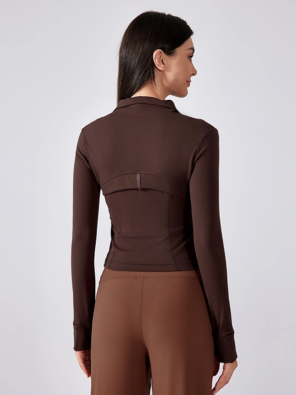 Women's Slim Fit Zip Up Sport Jackets Athletic Gym Shirts