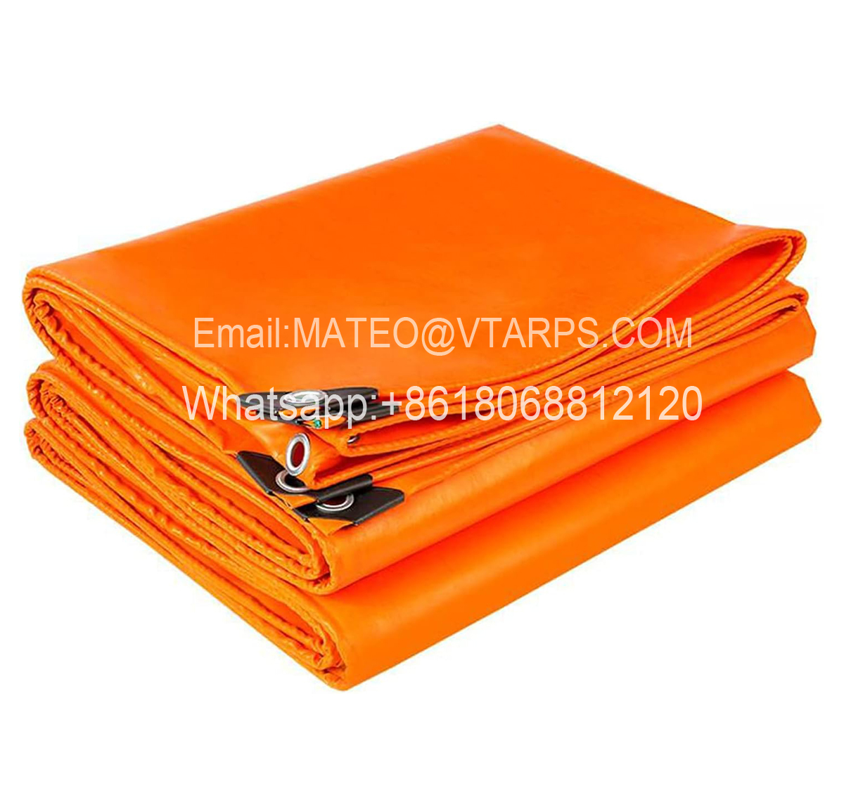 Heavy-Duty Orange Tarps