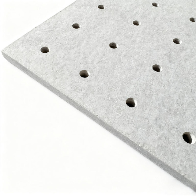 False Wall Ceilings Perforated Calcium Silicate Panel - Sound Absorbing ...