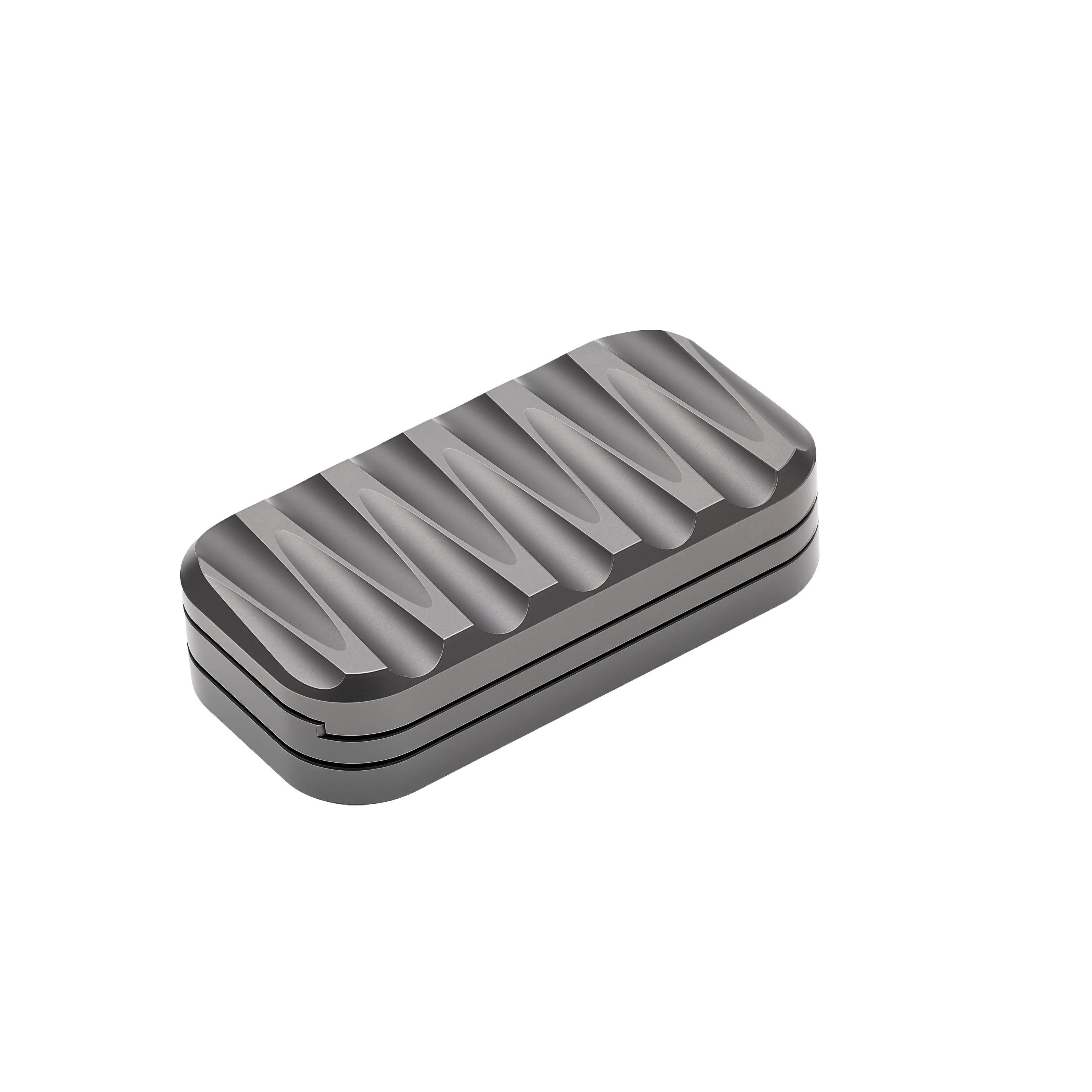 Three-Layer Magnetic Push Card Fidget Slider Metal Haptic Toy for Adults