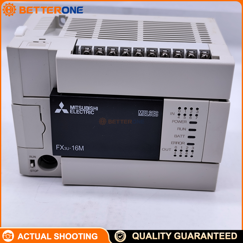 Mitsubishi MELSEC-F FX3U-16MT/ES PLC CPU Base Unit, 16 I/O (8DI 24VDC ...