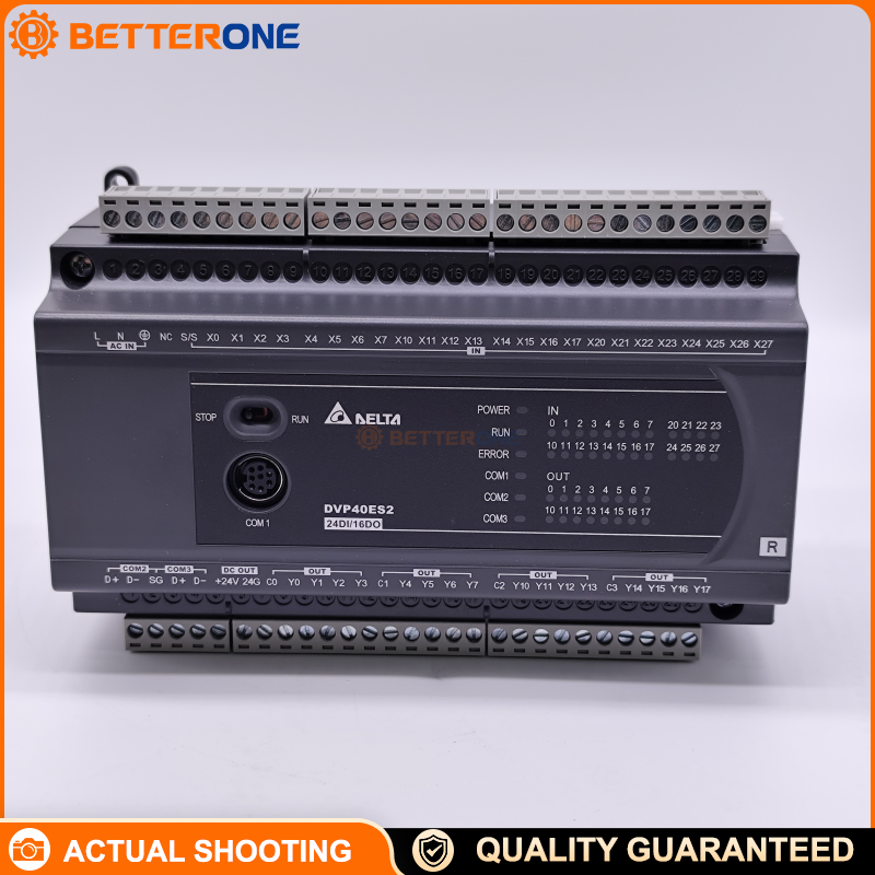 Delta DVP40ES200R DVP-ES2 PLC CPU, 40-Point (24DI/16DO) Relay Output ...