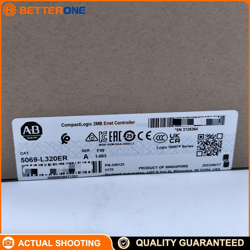 Allen-Bradley 5069-L320ER CompactLogix 5380 Controller, 2MB Memory, Max ...