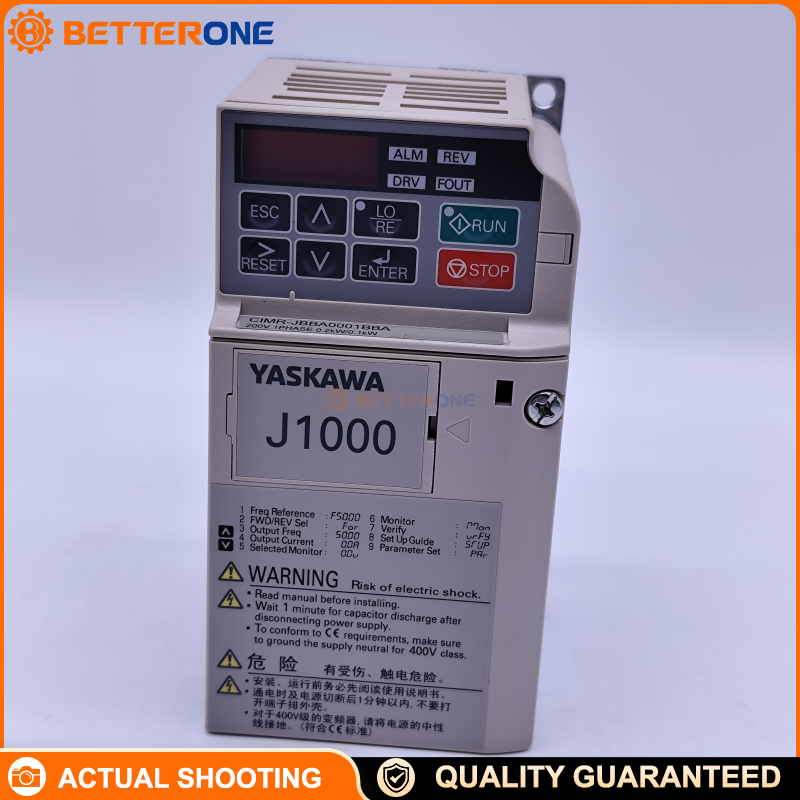 Yaskawa CIMR-JBBA0001BBA J1000 Compact VFD AC Drive, Single-Phase 200V ...