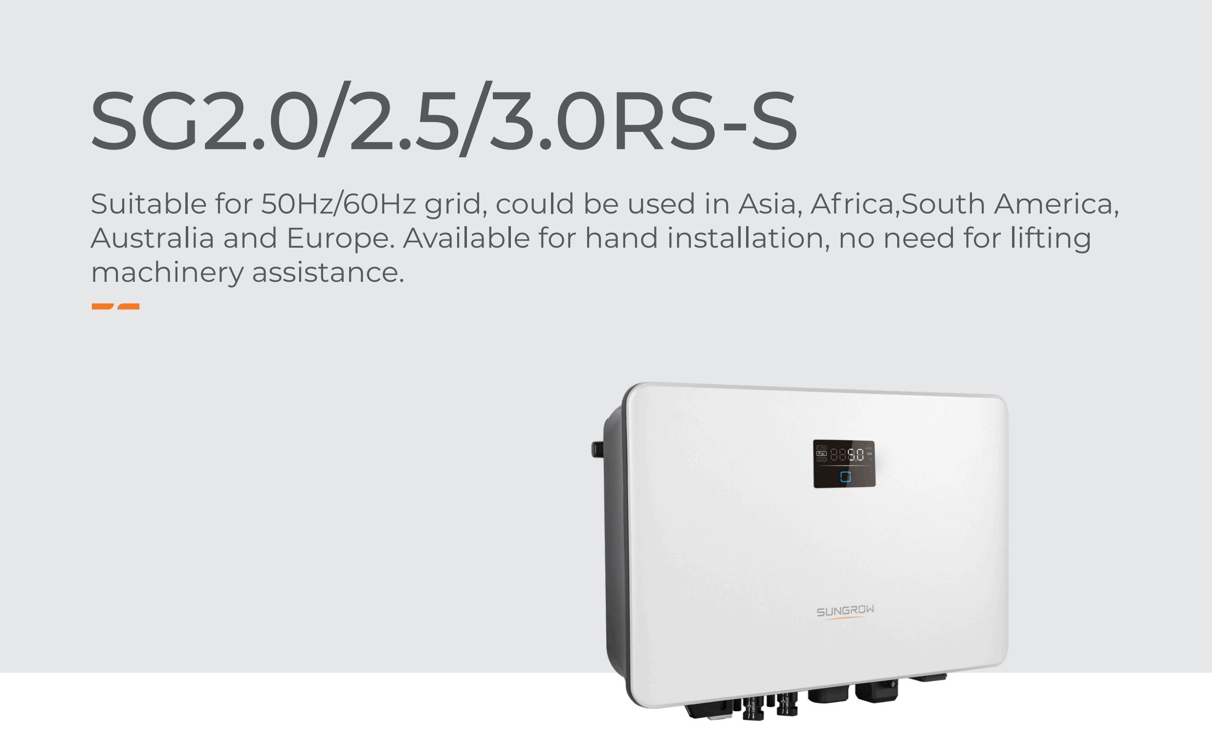 SUNGROW PV Inverter SG5.0/6.0RS