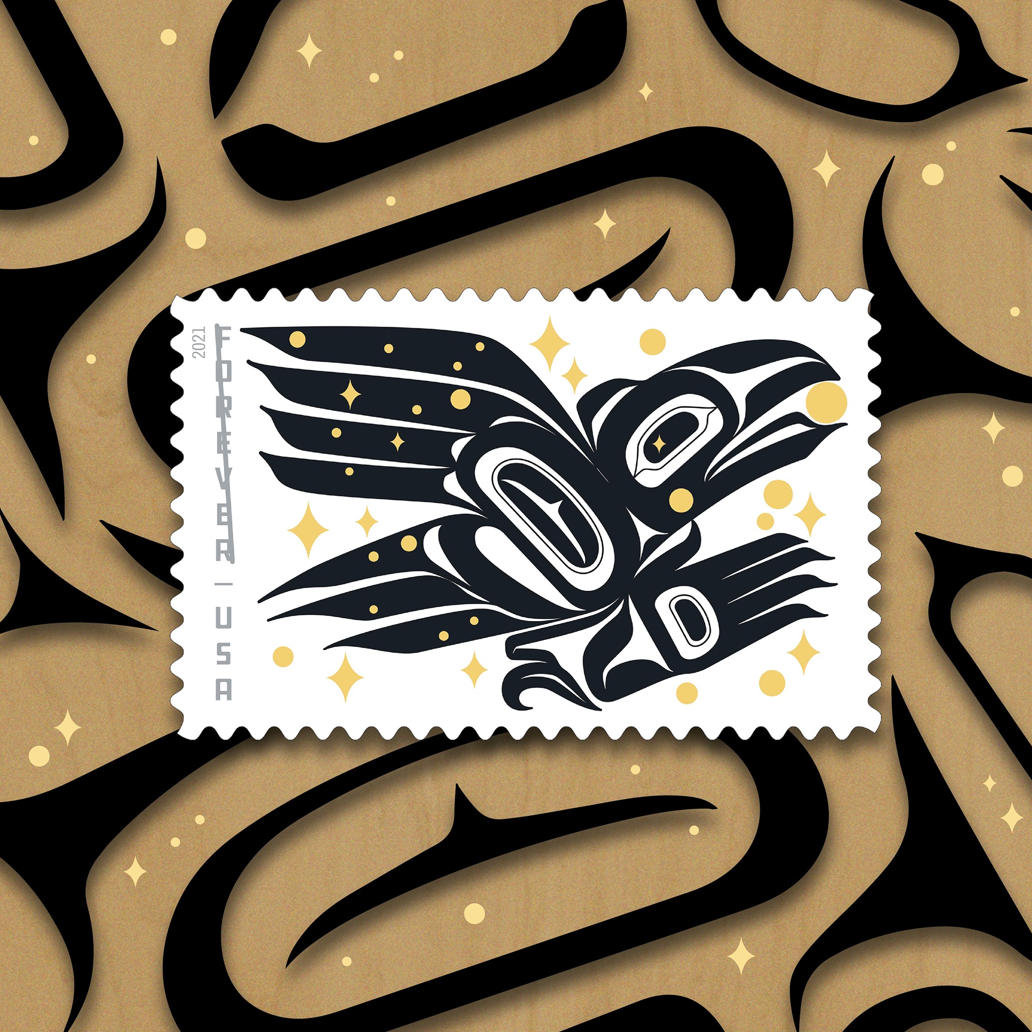 2021 Raven Story Forever First Class Postage Stamps