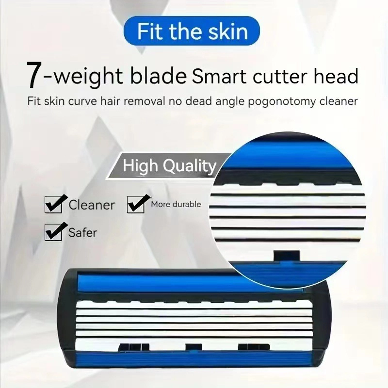 Seven-layer blade manual shaver